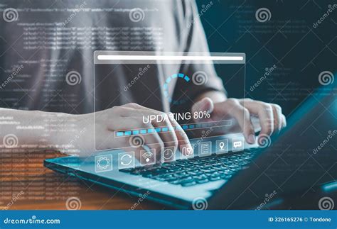 Software Update Or Operating System Upgrade Updating Progress Bar On