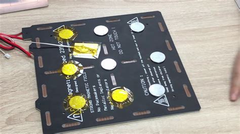 Magnetic For 3d Printer Hot Bed Youtube
