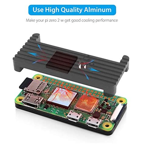 geeekpi raspberry pi zero 2 w starter kit with rpi zero 2 w aluminum