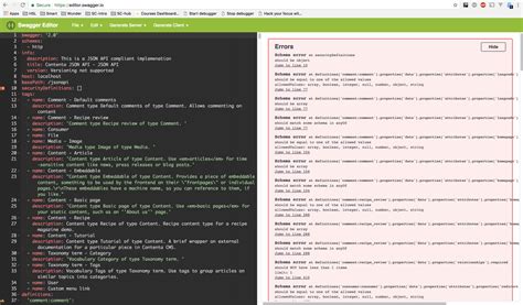 api schema data not displayed in admin api · issue 294 · contentacms