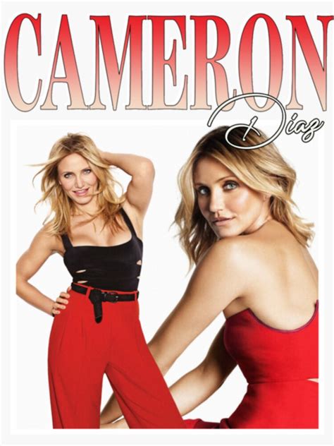 Cameron Diaz 90s Vintage Sticker For Sale By Blacockizaac Redbubble