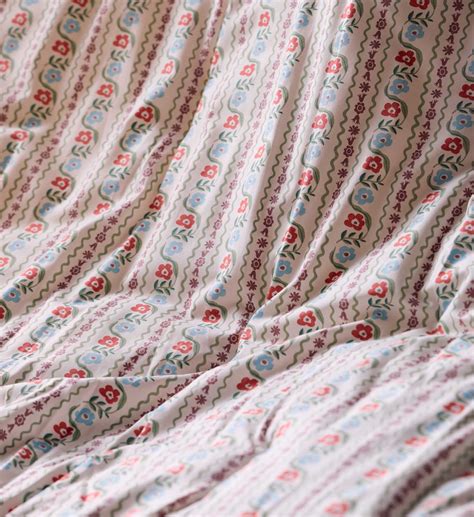 Percale Comforter Strawberry Fields White Rifle Paper Co