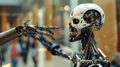 an advanced humanoid robot is being created with ai and cybernetics in