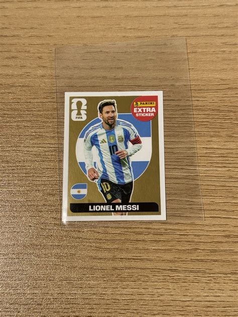 Messi Extra Sticker Gold Panini World Cup 2026 Ultra Rare