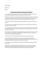 Post Lab Questions Separation Of Mixture Components Course Hero