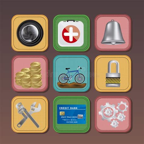 Round Color Download Icons Stock Vector Illustration Of Badge Internet 32613212