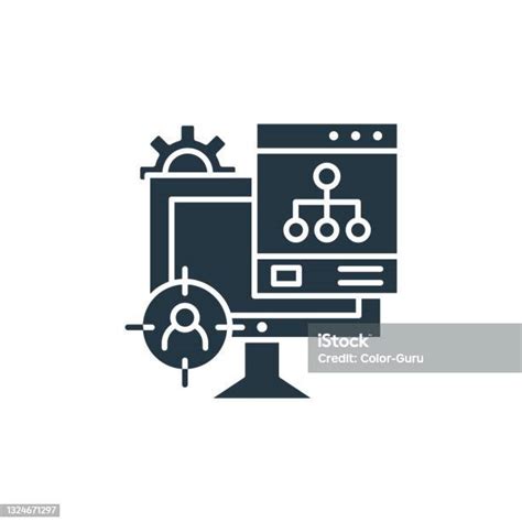 서 아이콘 웹 사이트 디자인 및 모바일 앱 개발 인쇄를위한 글리프 서 아이콘 흰색 배경에 고립 된 마케팅 및 Seo 컬렉션에서