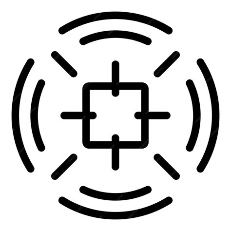 Premium Vector Sniper Scope Icon Outline Sniper Scope Vector Icon For