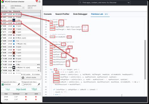 accessibility the contrast ratio from text to background is below the