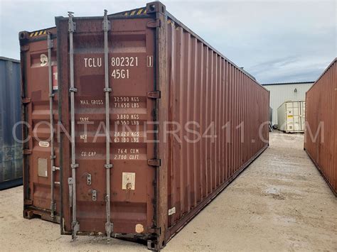 40ft Shipping Container Cargo Worthy Tclu 802321 Containers411