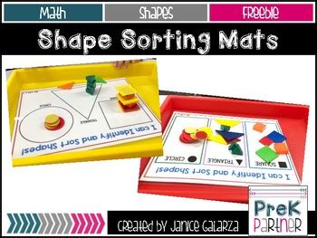 ShapeSorting Mat FREEBIE By PreK Partner TPT