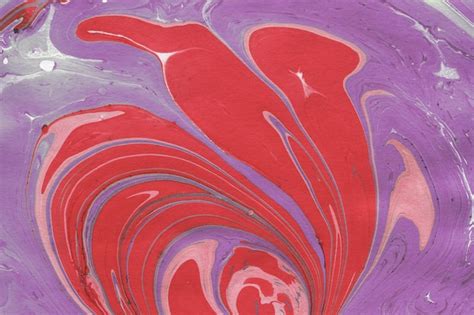 수채화 종이 배경에 화려한 대리석 잉크 질감 프리미엄 사진