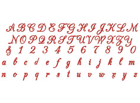 Script Monogram Embroidery Font No 304 Instant Downloadbx Etsy