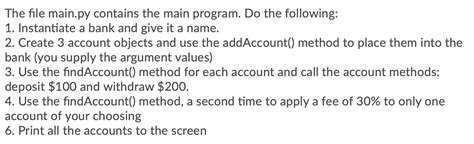 Solved This Is An Object Oriented Programming Problem You Chegg