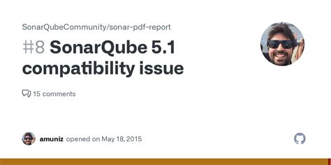 sonarqube 5 1 compatibility issue · issue 8 · sonarqubecommunity sonar