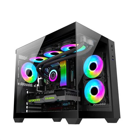 Atx Computer Case Gaming Pc Cpu Server Usb30 Cabinet With Tempered