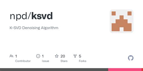 GitHub Npd Ksvd K SVD Denoising Algorithm