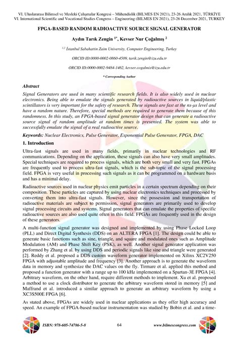 Pdf Fpga Based Random Radioactive Source Signal Generator