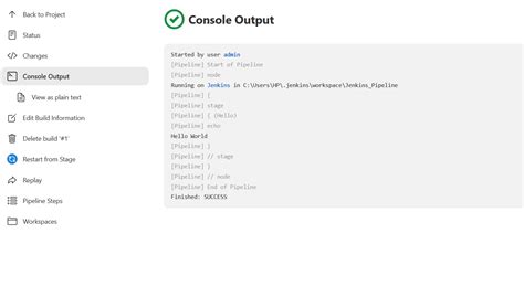 Create First Jenkins Pipeline Hello World In Jenkins Pipeline