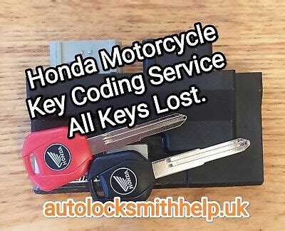 Honda Motorcycle Key Coding Service All Keys Lost Ebay Uk