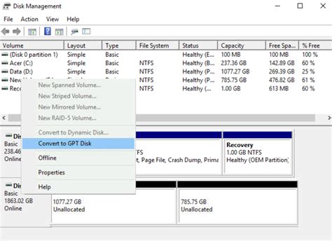 Pas De Perte De Données！convertir Facilement Mbr En Gpt Windows 11 10 8 7