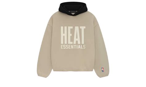 Fear Of God Essentials Nba Heat Hoodie Wheat Fw24wheat