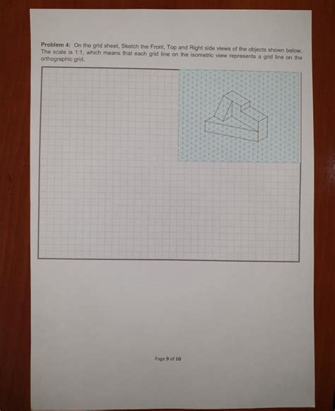 Solved Problem On The Grid Sheet Sketch The Front Top Chegg