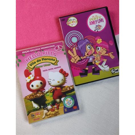 Dupla De Dvds Promocionais Hi Hi Puffy Amiyumi E Hello Kitty Vila Da Floresta Shopee Brasil