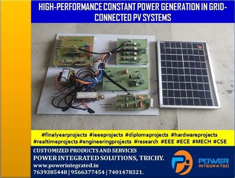 High Perfomance Constant Power Generation In Grid Connected Pv Systems Project Center In
