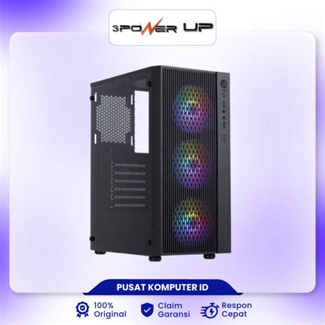 Casing Pc Power Up Raptor Sentinel Atx Gaming Case Lazada Indonesia