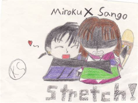 Chibi Miroku And Sango By Zeldakinz On Deviantart