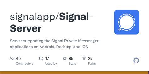 Releases Signalapp Signal Server GitHub