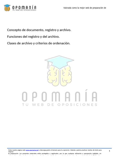 3 Concepto De Documento Registro Y Archivo Compressed Pdf