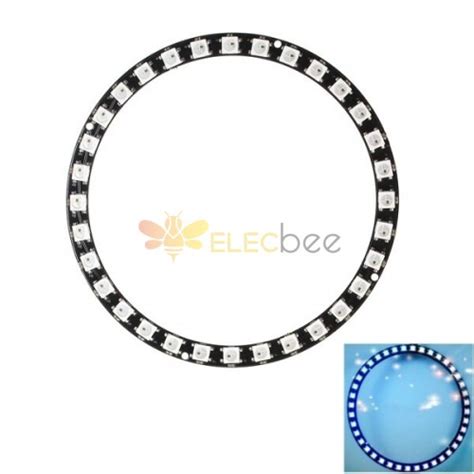 40 Bit WS2812B 5050 RGB LED Built In Full Color Drive Circular Development Board
