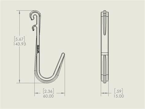 Heavy Duty Wire Shelf Rack Round Hook By Swamp Innovationsmakerworld Download Free 3d Models