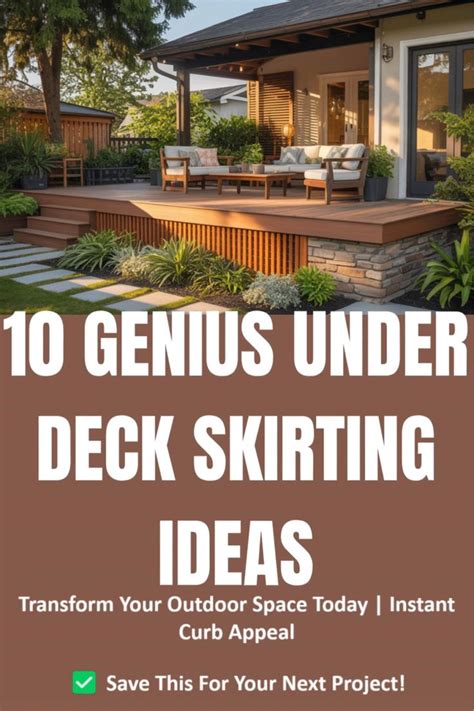 10 Genius Under Deck Skirting Ideas For Instant Curb Appeal Under