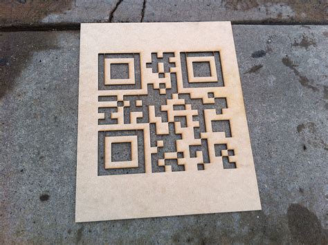 Qr Stencil Laserskärning Cotter