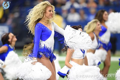 Nfl Regular Season Week 1 The Indianapolis Colts Cheerleaders Wearing Throw Back Uniforms