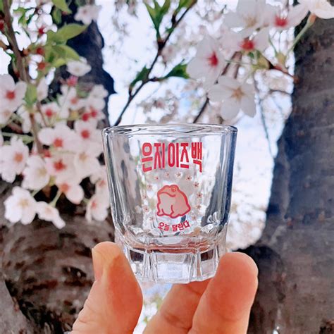 벚꽃 술잔 소주잔 주문제작 생일 커플 친구 집들이 선물 아이디어스 핸드메이드 수공예 수제 먹거리