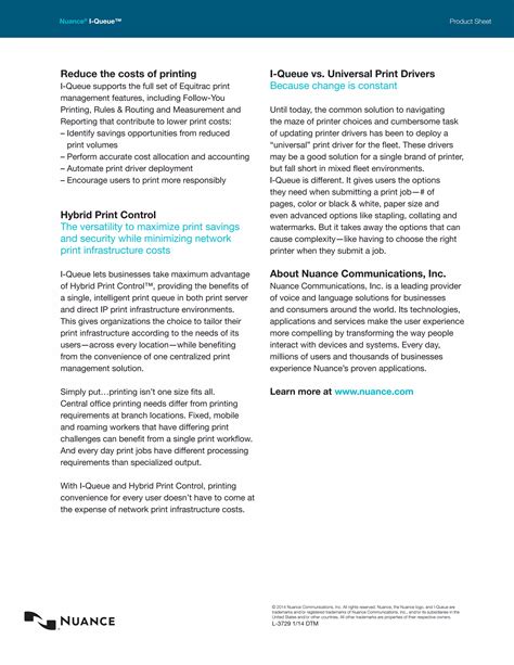 equitrac i queue datasheet pdf