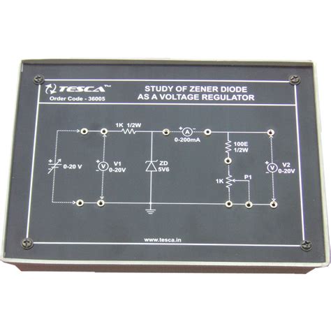 Zener Diode Regulator Module Voltage Regulation Experiment Tesca
