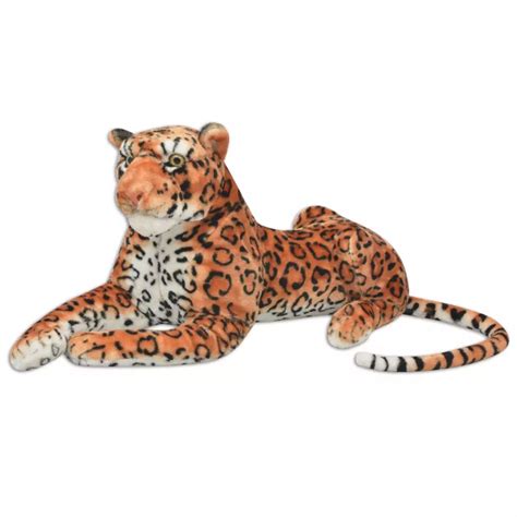 Leopard Toy Plush Brown Xxl