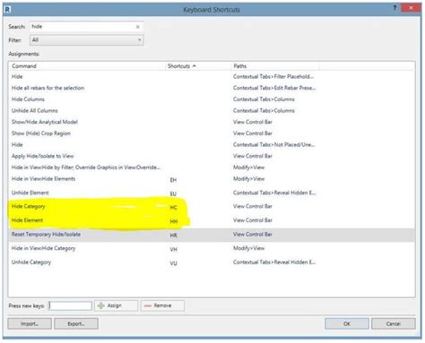 Solved Re Keyboard Shortcuts For Temporary Hide And Isolate Autodesk Community