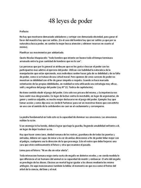 48 Leyes De Poder Pdf