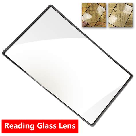 1pc 180x120mm A5 Flat Pvc Magnifier Sheet X3 Book Grandado