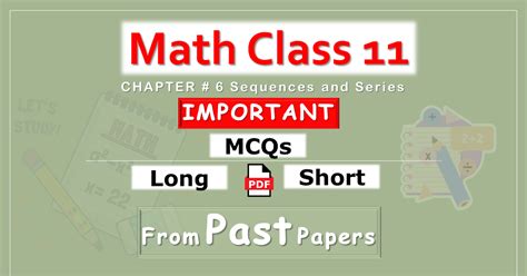 Class 11 Mathematics Chapter 6 Important Questions