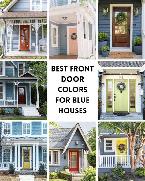 8 Front Door Colors For A Blue House For Inspirations Artofit