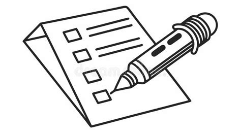 Checklist Writing Document Task List Vector Design Generative Ai Stock Vector Illustration Of