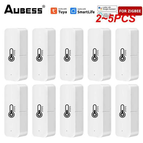 Tuya 온도 습도 센서 실내 습도계 온도계 감지기 알렉사 포함 스마트 라이프 리모컨 2 ~ 5 개 가족 지능 시스템