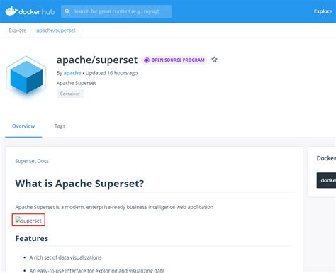 Logo Image On DockerHub Wrong Issue Apache Superset GitHub